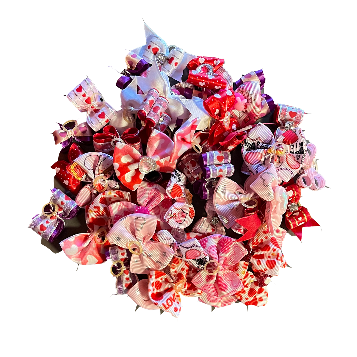 Fancy Valentine's Day Bows - Assorted 50 Pieces/Bag – Spectacular Fabrics