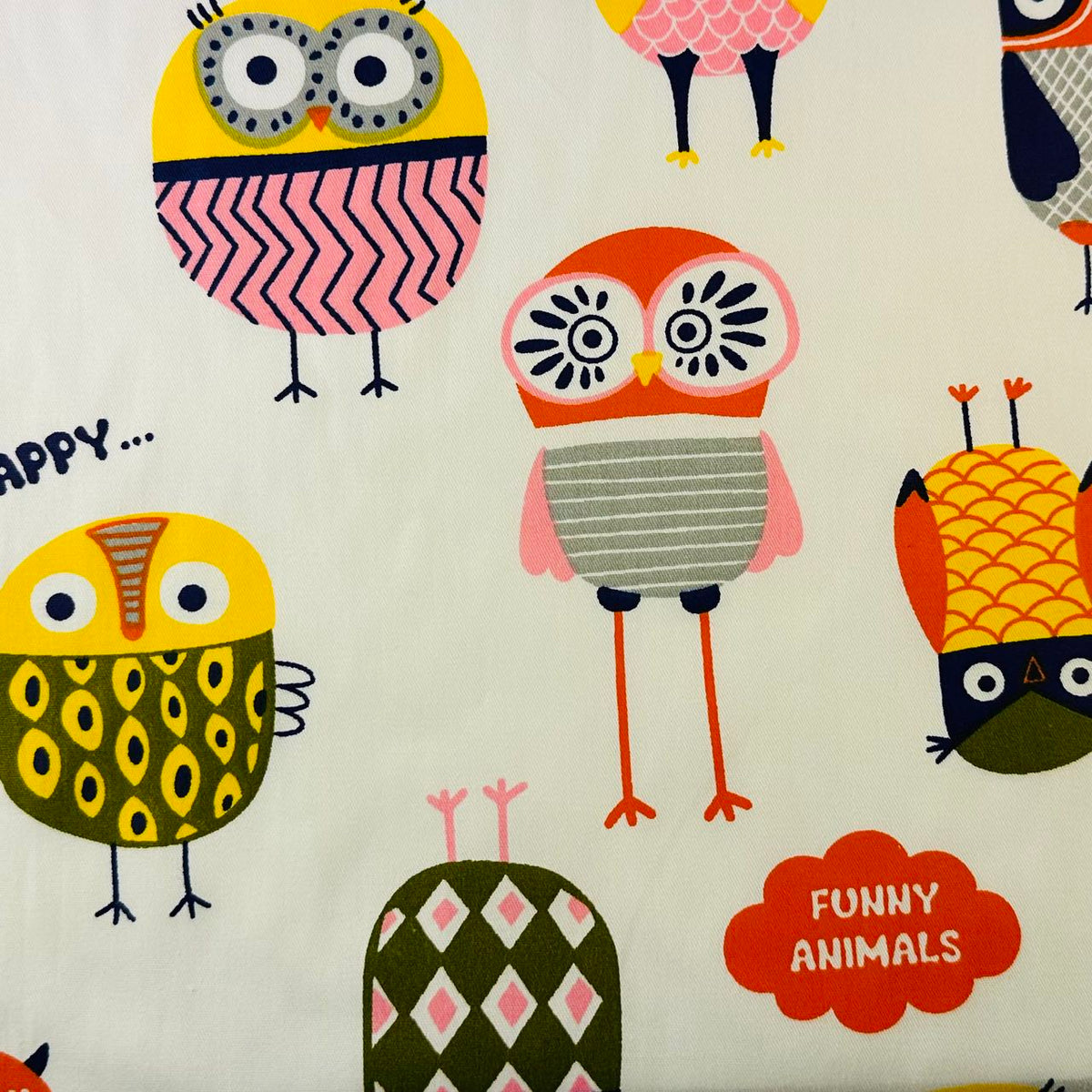 Fabric-Fall-Funny Animal- – Spectacular Fabrics