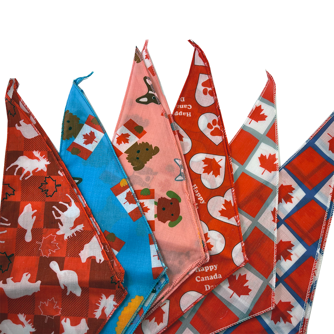 Canada Day Hemmed Bandannas – Spectacular Fabrics
